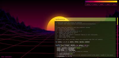 GitHub Exiguus Retro Synthwave Render 2D Synthwave Canvas