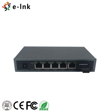 RS232 Serial To Fiber Ethernet Converter Serial Server