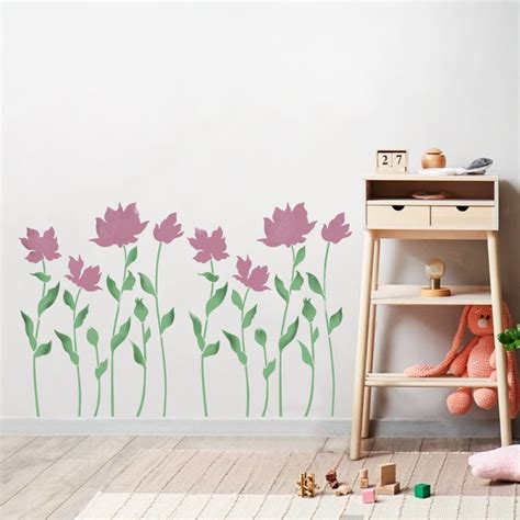 Flower Wall Stencil Pattern Large Reusable Wall Stencil