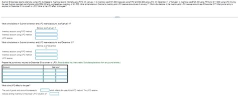 Solved Required On December 31 To Convert To Lifo What Is
