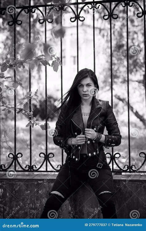 Grunge Woman S Look Outfit Ideas For 90s Stock Image Image Of