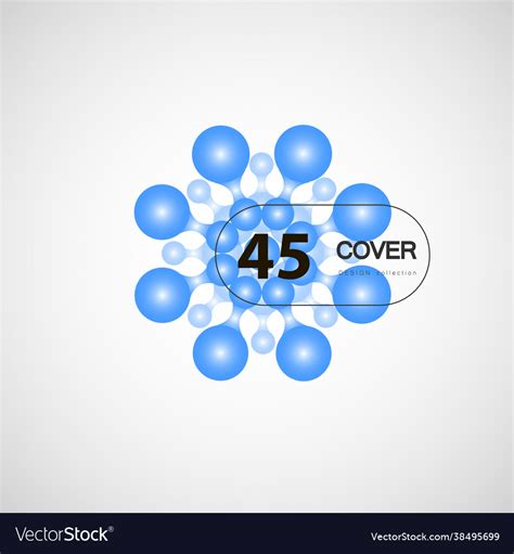 Circle Connectivity Design Abstract Geometric Vector Image