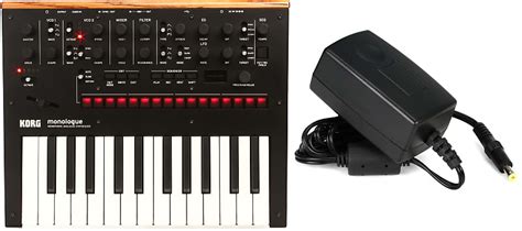 Korg Monologue Analog Synthesizer Black Bundle With Korg Reverb