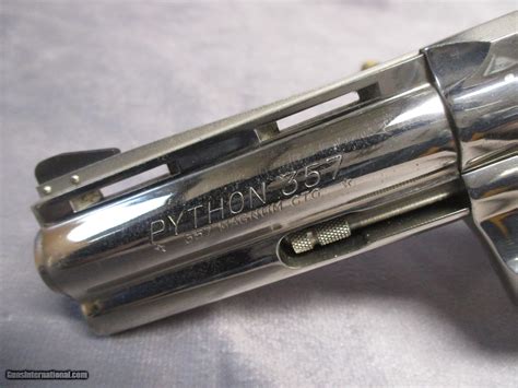 Colt Python 357 Magnum 4” Nickle Made 1973
