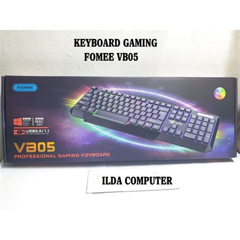 Jual Keyboard Gaming Foomee Vb05 Wired Game Keyboard Shopee Indonesia