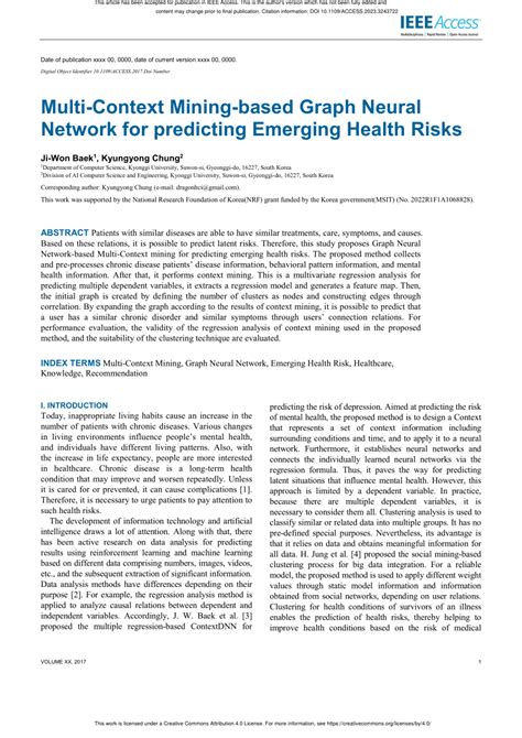 Pdf Multi Context Mining Based Graph Neural Network For Predicting Emerging Health Risks
