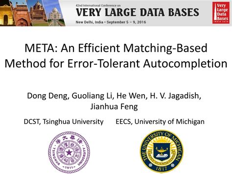 Ppt Meta An Efficient Matching Based Method For Error Tolerant