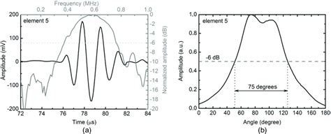 4 A Pulse Echo And Frequency Response And B Directional Download Scientific Diagram