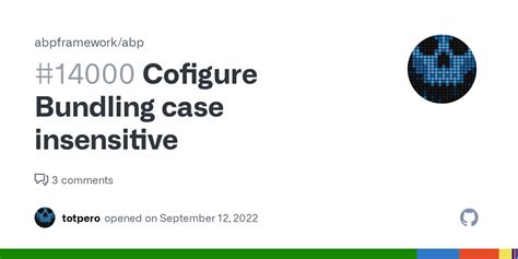 cofigure bundling case insensitive · issue 14000 · abpframework abp · github