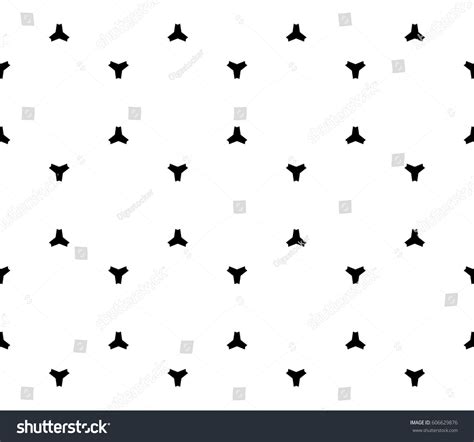 Simple Geometric Seamless Texture Repeat Monochrome Stock Vector