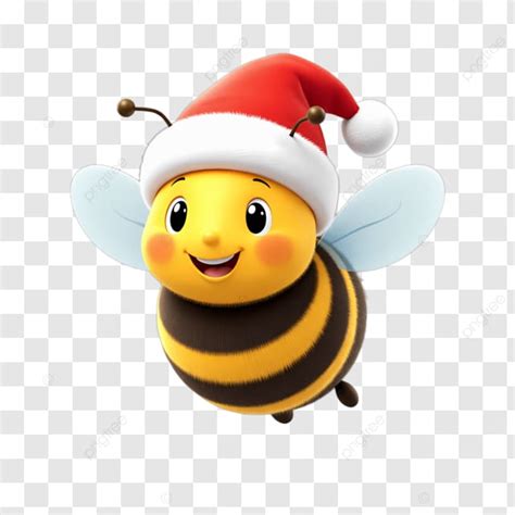 크리스마스 모자를 쓴 벌 크리스마스 미인 대회 모자 Png 일러스트 및 Psd 이미지 무료 다운로드 Pngtree