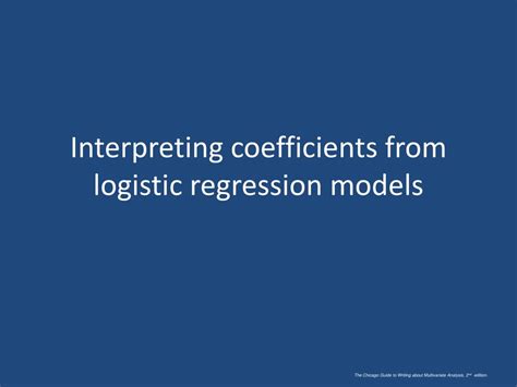 Ppt Interpreting Multivariate Ols And Logit Coefficients Powerpoint Presentation Id 6334712