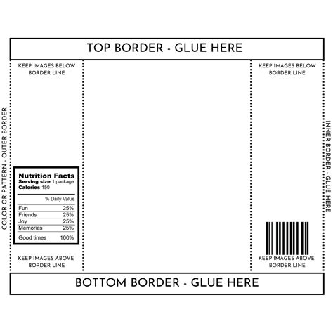 Chip Bag Template Blank Chip Bag Template Chip Bag Labels Editable Chip