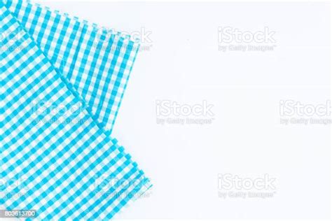 청록색 파란색 천으로 체크 무늬 패턴 흰색 배경에 고립 된 고립 된 부엌 수건 0명에 대한 스톡 사진 및 기타 이미지 0명