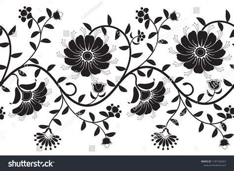 Seamless Border Pattern Vector Stock Vector Royalty Free 1187182822 Shutterstock