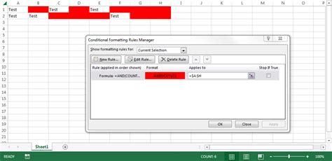 Microsoft Excel Conditional Formatting On Blank Cells In Non Blank Rows Super User