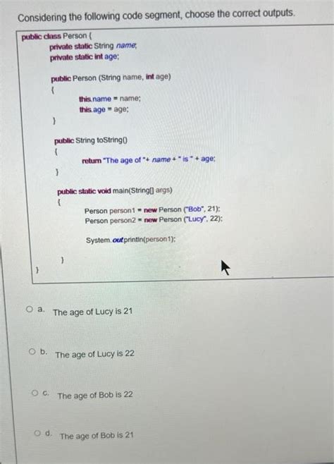 Solved Which Of The Following Statements Is A Valid Array