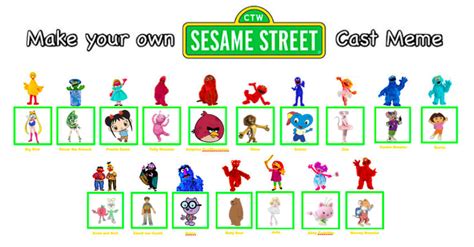 My Sesame Street Cast By Alexlover366 On Deviantart