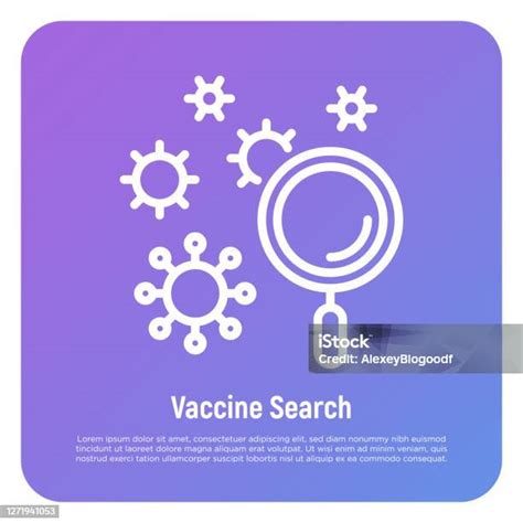 백신 검색 얇은 선 아이콘 병원체 바이러스 돋보기 아래 박테리아 벡터 그림입니다 마이크로바이옴에 대한 스톡 벡터 아트 및 기타 이미지 마이크로바이옴 0명 건강 진단