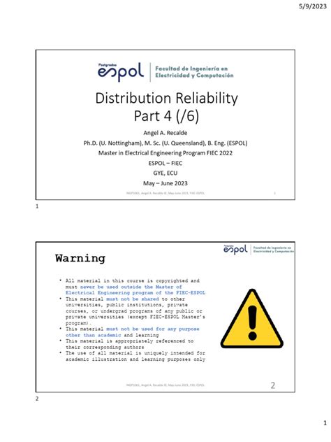 Distribution Reliability Part 4 Y Pdf Simulation Reliability