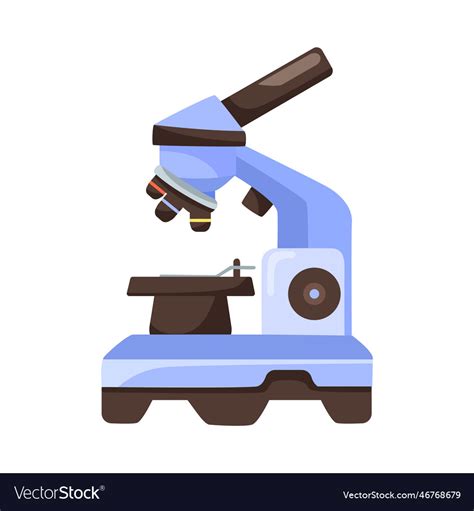 Cartoon Microscope Royalty Free Vector Image Vectorstock