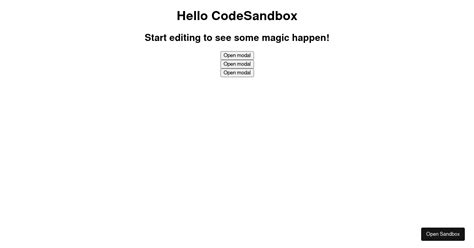 React Comp Responsive Modal Sb Codesandbox