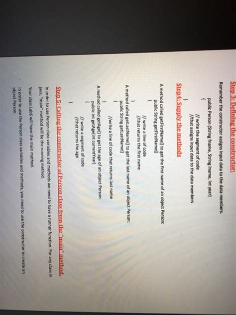 Solved Step 2 Declaring Class Examining The Problem We