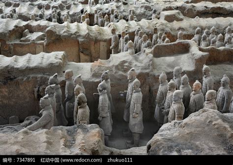 秦始皇兵马俑一号坑队列高清图片下载 红动中国