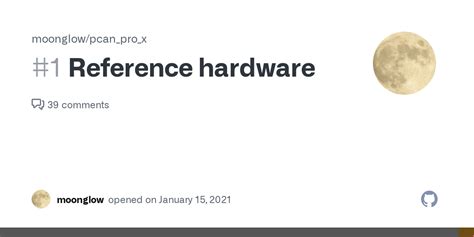 Reference Hardware Issue Moonglow Pcan Pro X GitHub