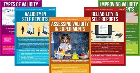 Reliability And Validity Poster Set For Aqa A Level Psychology Exams Up To 2026 Shop