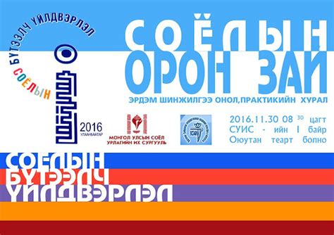 СУИС СОЁЛЫН СУРГУУЛЬ СОЁЛЫН ҮЙЛДВЭРЛЭЛИЙН ТЭНХИМ Соёлын орон зай