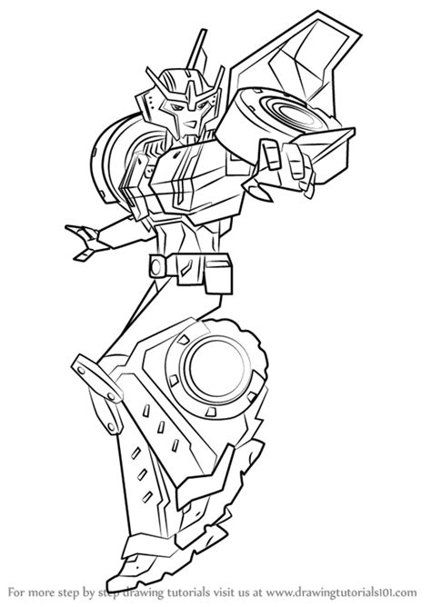How To Draw Strongarm From Transformers Transformers Step By Step