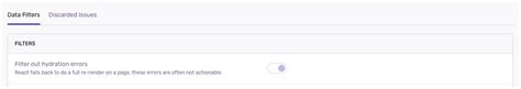 New Inbound Filter React Hydration Errors · Issue 45038 · Getsentrysentry · Github