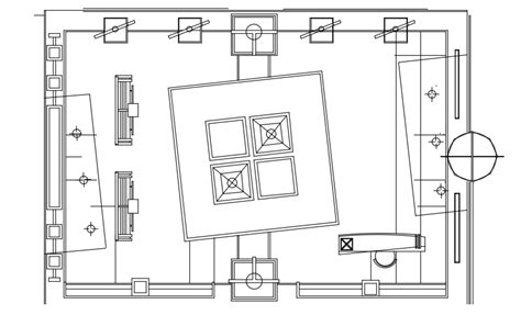 Floor Plan With Tile Design AutoCAD Drawing Cadbull