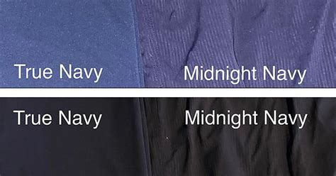 Lululemon Color Comparison True Navy Vs Midnight Navy Album On Imgur