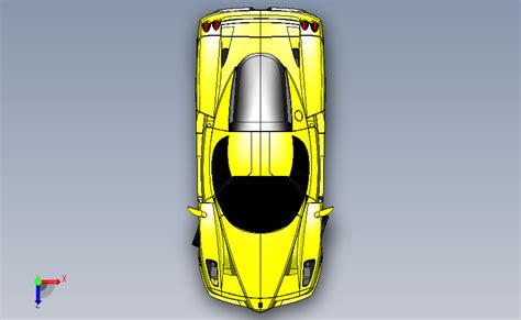 法拉利恩佐跑车模型 Solidworks 2011 模型图纸下载 懒石网