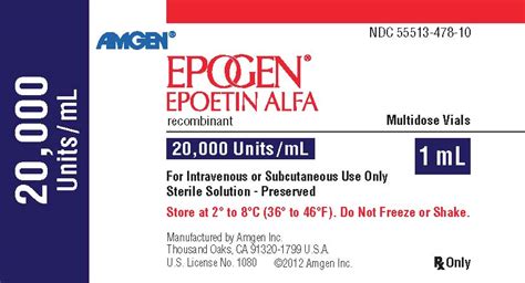 Epogen Fda Prescribing Information Side Effects And Uses