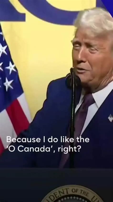ترامپ سرود کانادا را به عنوان سرود ایالت پنجاه و یکم نگه می داریم