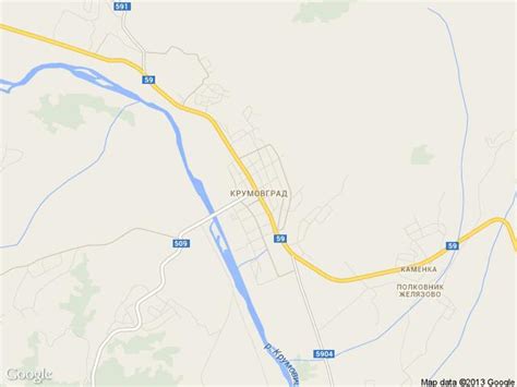 Карта на Крумовград Улици надморска височина координати времето снимки хотели