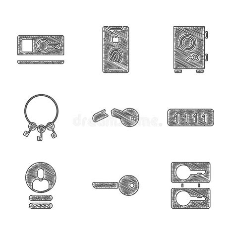 Set Broken Key Key Casting Keys Password Protection Create Account Screen Bunch Of Safe