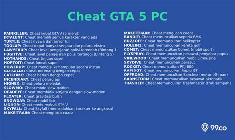 Kumpulan Cheat Gta 5 Pc Paling Lengkap Unjani Yogya