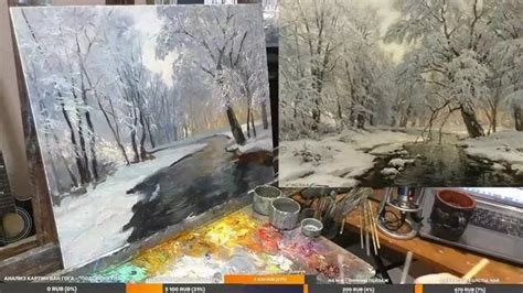 Урок живописи маслом Как нарисовать зимний пейзаж Смотреть онлайн в поиске Яндекса по Видео