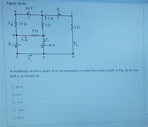 solved figure 26 4c a multiloop circuit is given it is not