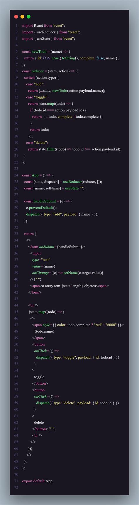 Usereducer Para Criardeletartoggle Desenvolvedor Full Stack Medium
