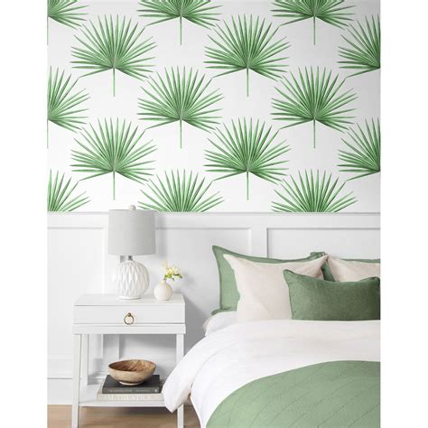 Harry And Grace Peel And Stick Pacific Palm Greenery Wallpaper