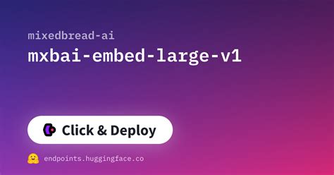 Deploy Mixedbread Ai Mxbai Embed Large V Inference Endpoints By Hugging Face