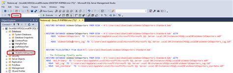 Sql Server Getting The Logical File Name Using Restore Filelistonly