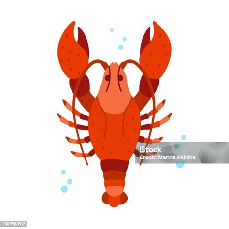 랍스터 캐릭터 큰 발톱으로 양식에 일치시키는 붉은 가재 만화 손 그린 일러스트 0명에 대한 스톡 벡터 아트 및 기타 이미지 0명 T 셔츠 갈고리 발톱 Istock