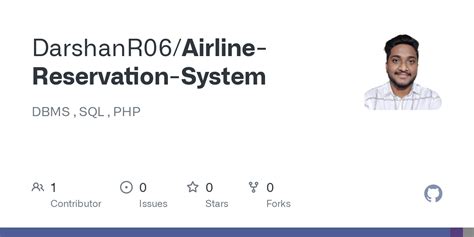 Github Darshanr06airline Reservation System Dbms Sql Php