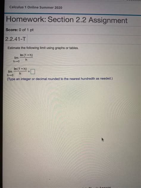 Solved Calculus 1 Online Summer 2020 Homework Section 2 2 Chegg Com